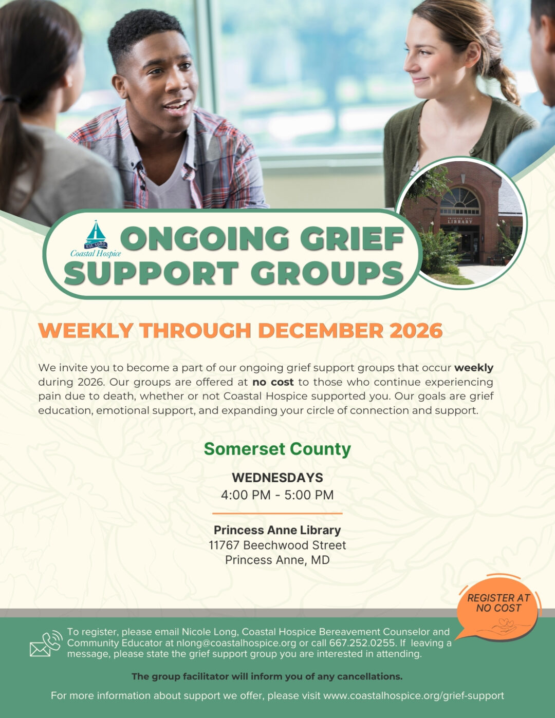 Somerset County | Ongoing Grief Support Groups (Weekly) 2026 - Coastal ...